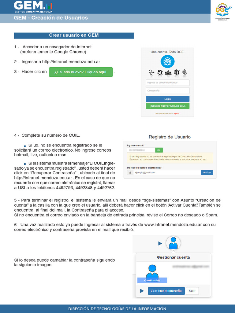 Creacion Usuarios | PDF