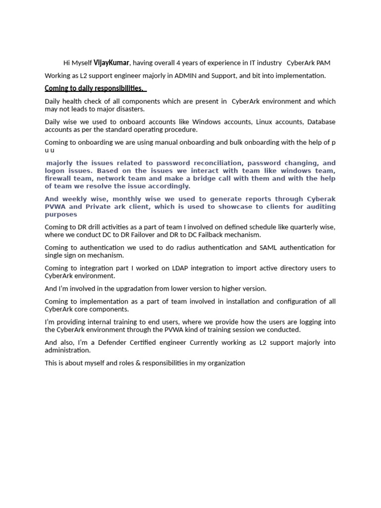 Myself Introduction | PDF