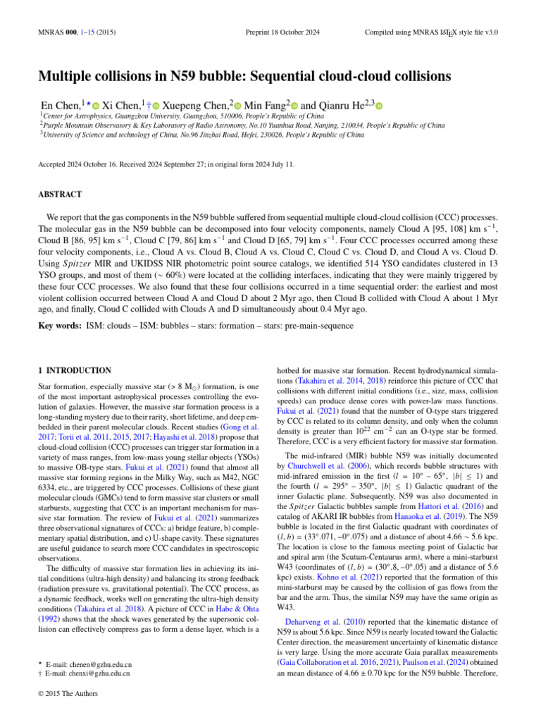 Multiple_collisions | PDF | Star Formation | Stars
