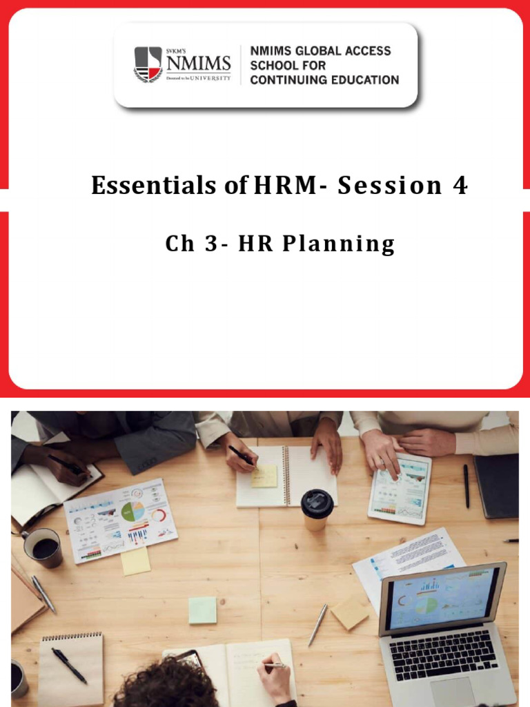 Essentials of HRM - Session 4 | PDF | Human Resources | Forecasting