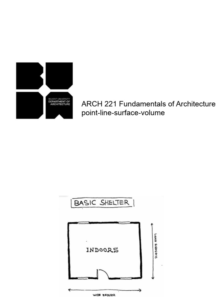 ARCH221-Lecture 1-Point-Line | PDF | Space | Wall