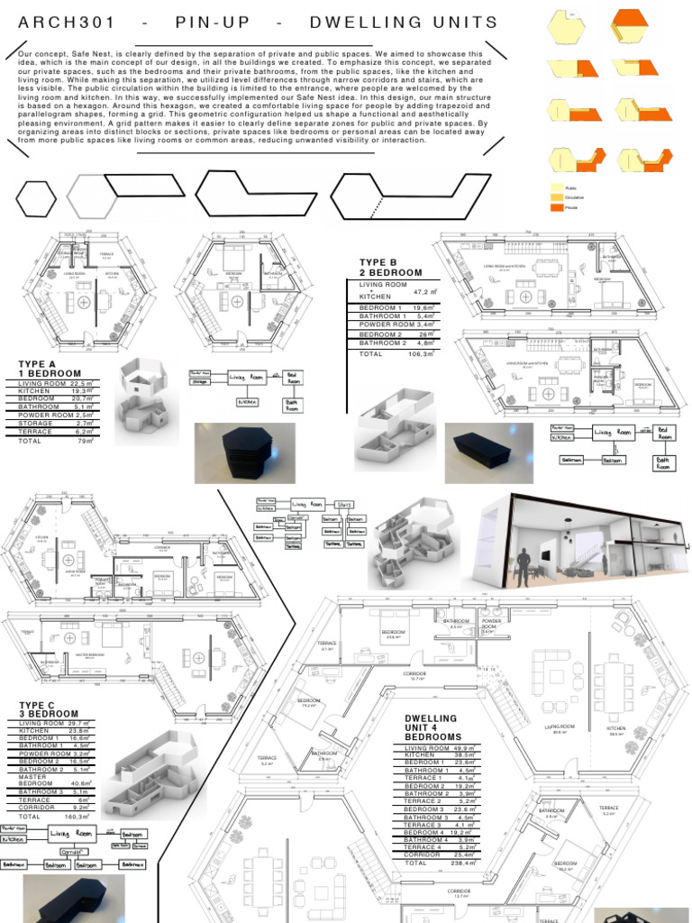 Arch301 Pin-up Dwelling Units.pdf | PDF | Room | Bathroom