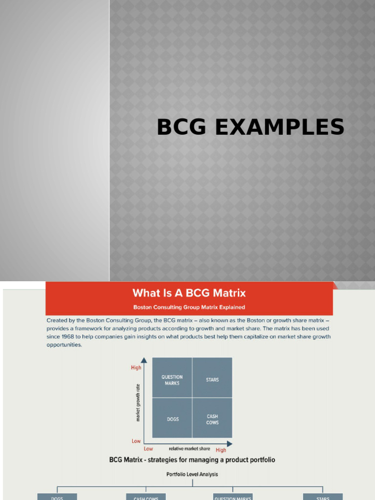 BCG Examples | PDF
