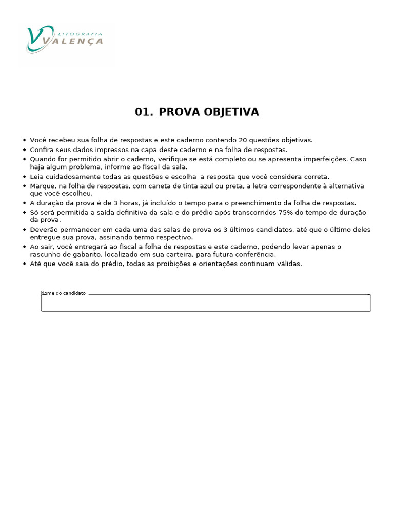 Prova Operacional - PORT e MAT Ok | PDF | Tempo