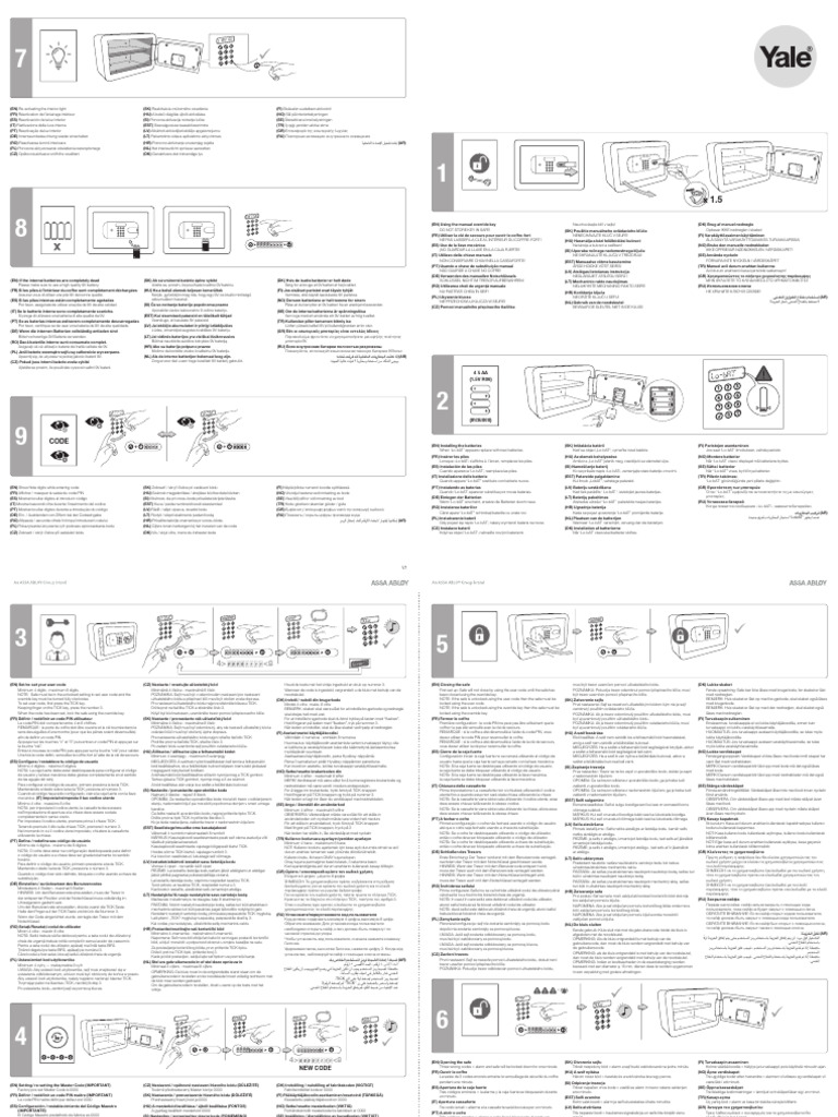 Motorised Safe Instructions - V19 | PDF