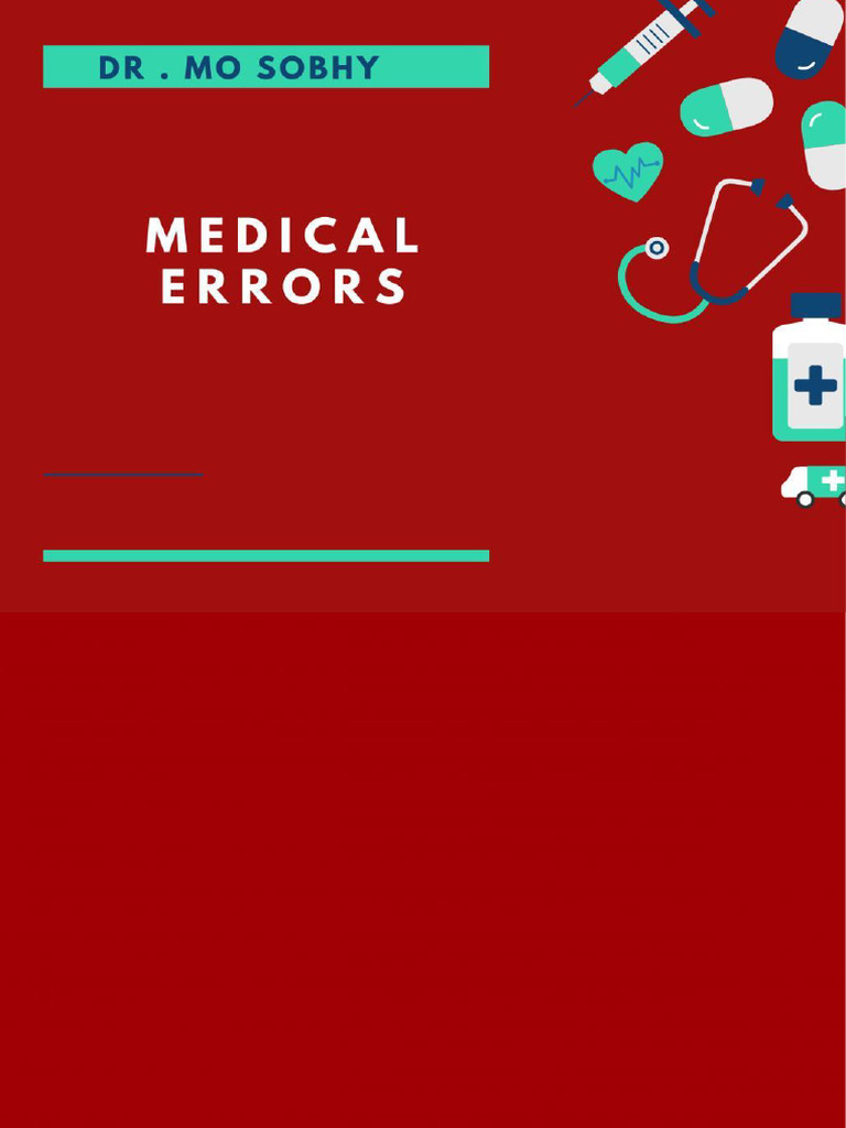 Medical Errors | PDF | Medical Error | Allergy