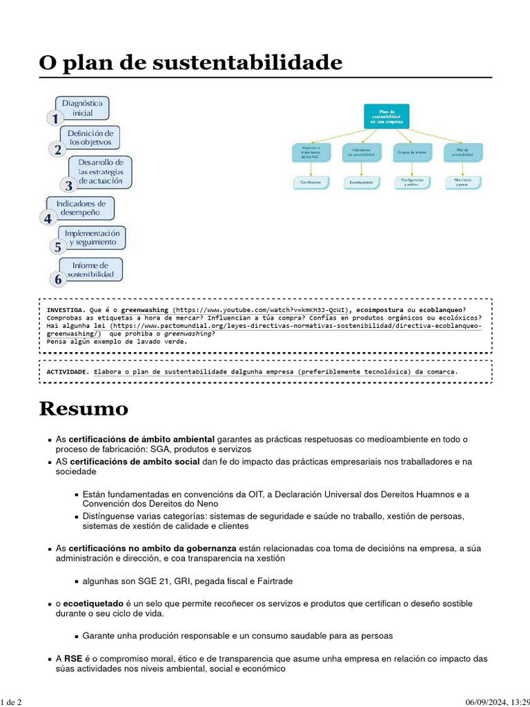 06 O Plan de Sustentabilidade | PDF