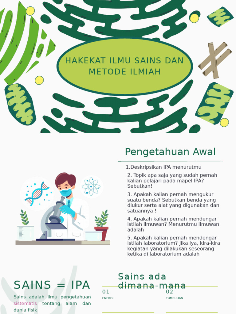Memahami Ilmu Sains dan Metode Ilmiah | PDF | Cell (Biology ...