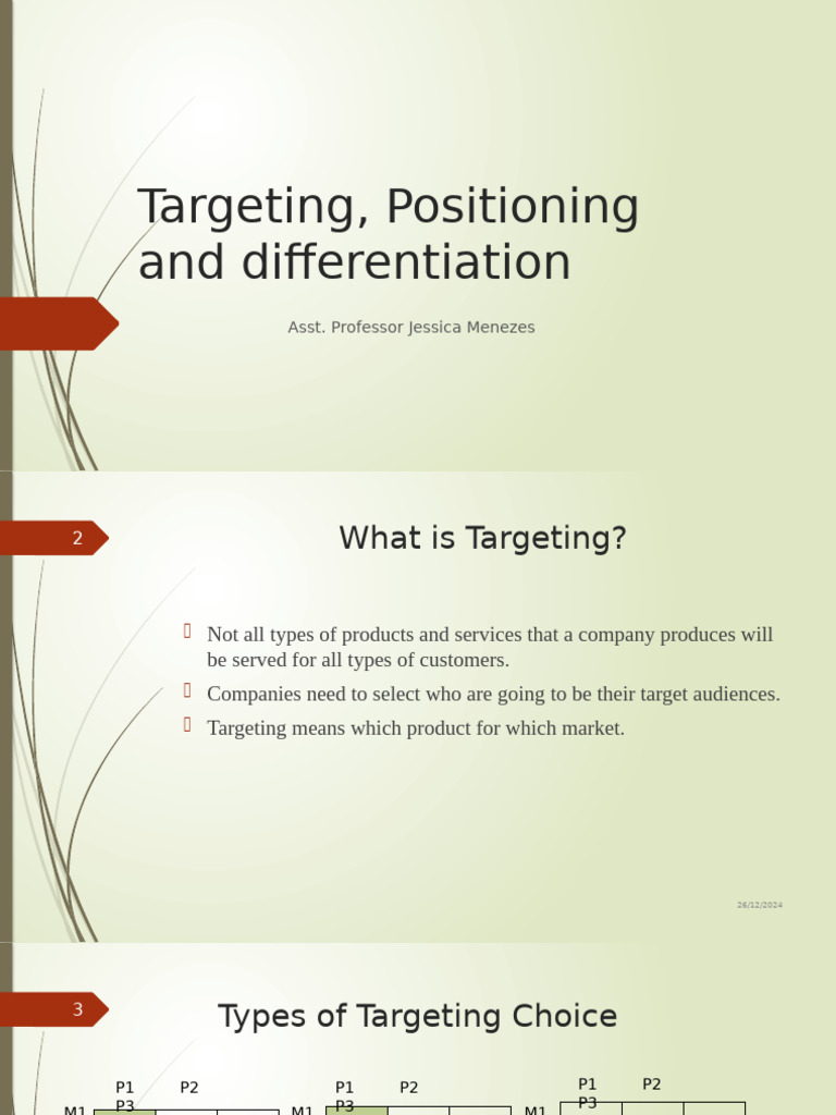 Targeting and Positioning Strategies | PDF | Business Process ...