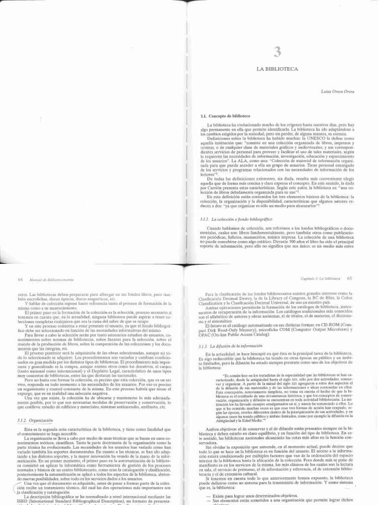 Orera Orera - La Biblioteca | PDF