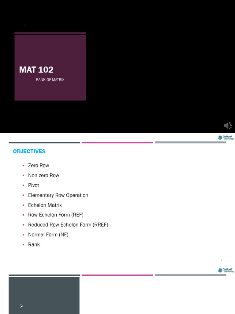 Rank of Matrix (1) | PDF | Mathematical Analysis | Functions And Mappings