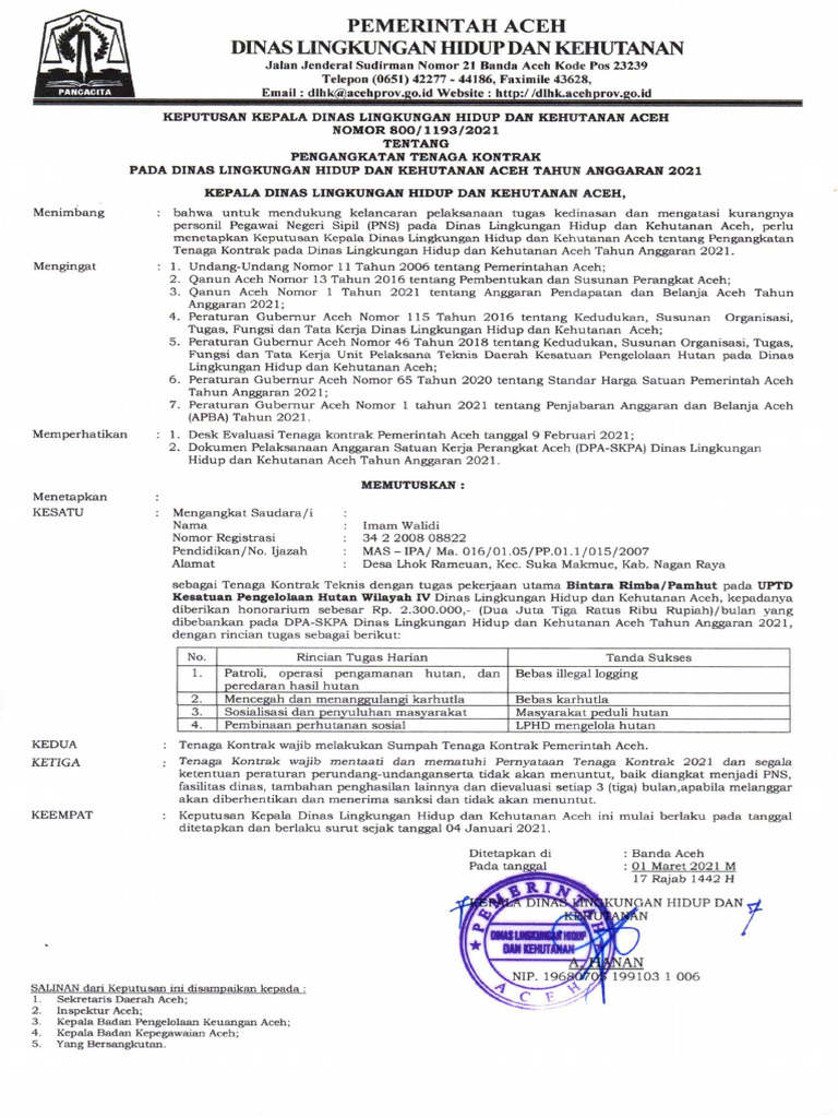 SK Imam Walidi 2021 | PDF