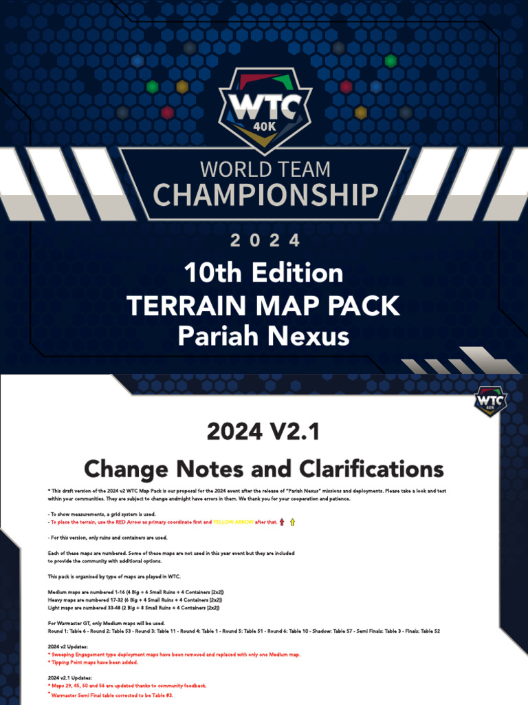 2024 WTC Terrain Map Pack V2.1 | PDF