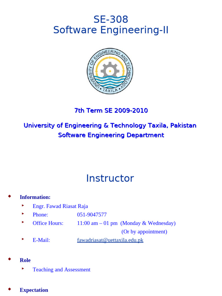 Software Engineering-II Course Overview | PDF | Software Engineering ...