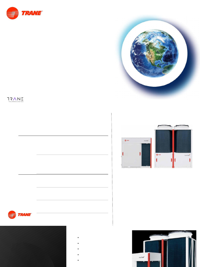 Trane CXAU Modular Chiller Overview | PDF | Valve | Manufactured Goods