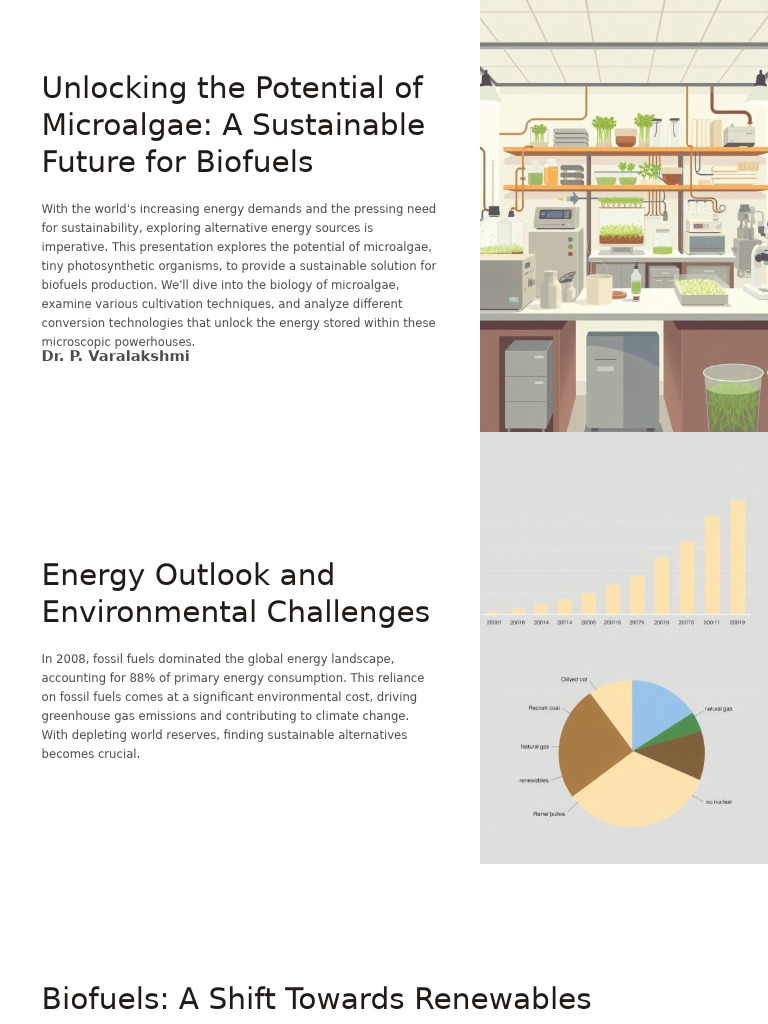 Microalgae: Sustainable Biofuel Solutions | PDF | Biofuel | Algae Fuel