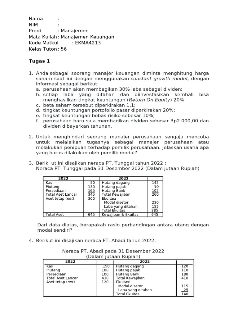 EKMA4213.56 - Tugas 1 | PDF