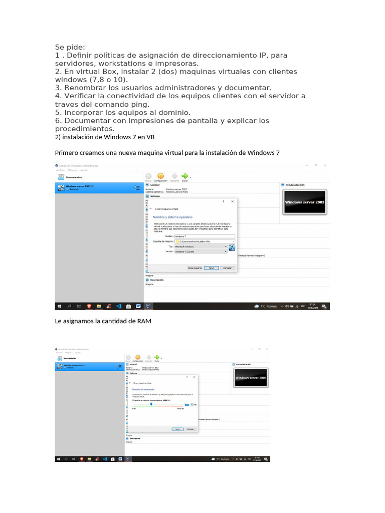 TP redes 2 pc cliente | PDF