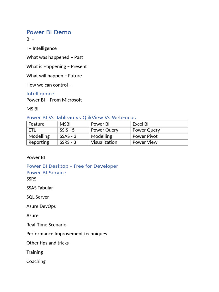 Power BI Notes - April 2023 | PDF | Microsoft Sql Server | Sql