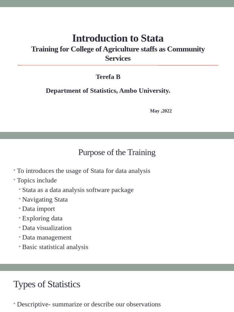 Stata Training for Data Analysis | PDF | Logistic Regression ...