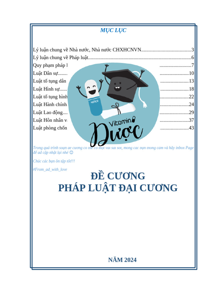 Đề Cương PLDC 2024 | PDF