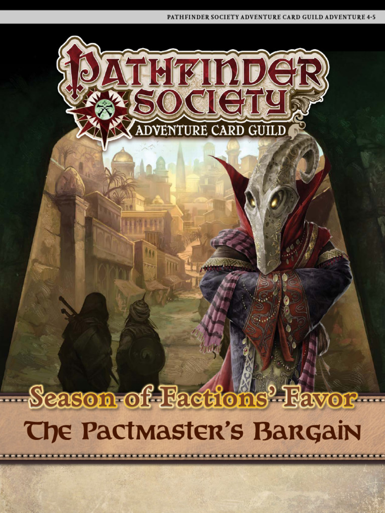 Adventure Card Game Adventure 4-5 The Pactmaster's Bargain | PDF | D20 ...