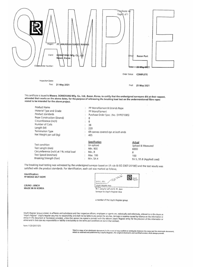 Sample Cert. | PDF