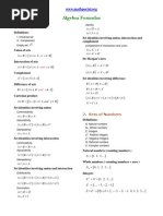 College Algebra Cheat Sheet | PDF