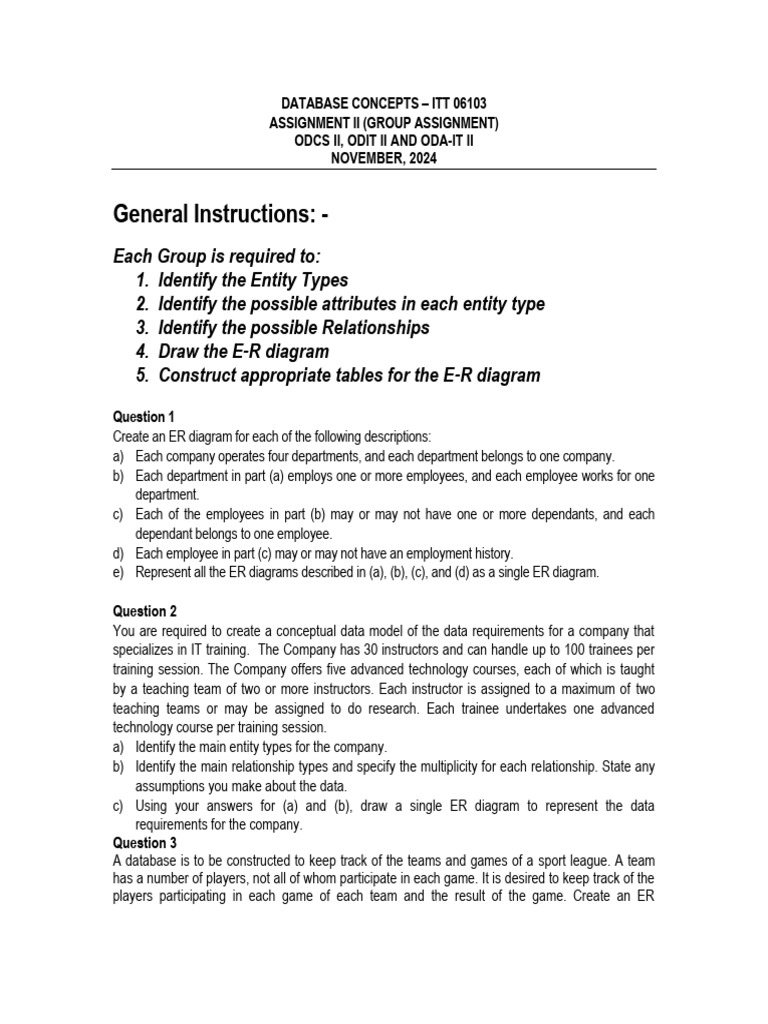 ER 1 (1) | PDF | Relational Model | Data Management
