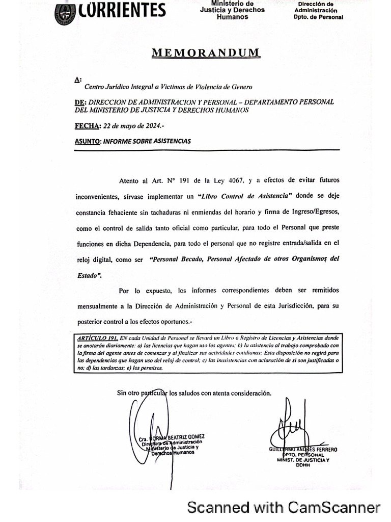 Memo | PDF