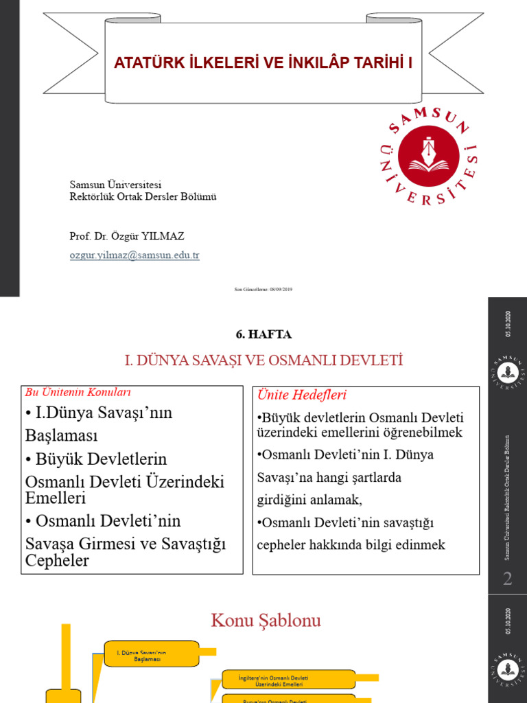 Ataturk_Ilkeleri_ve_Inkilap_Tarihi_I-_6__Hafta_ | PDF