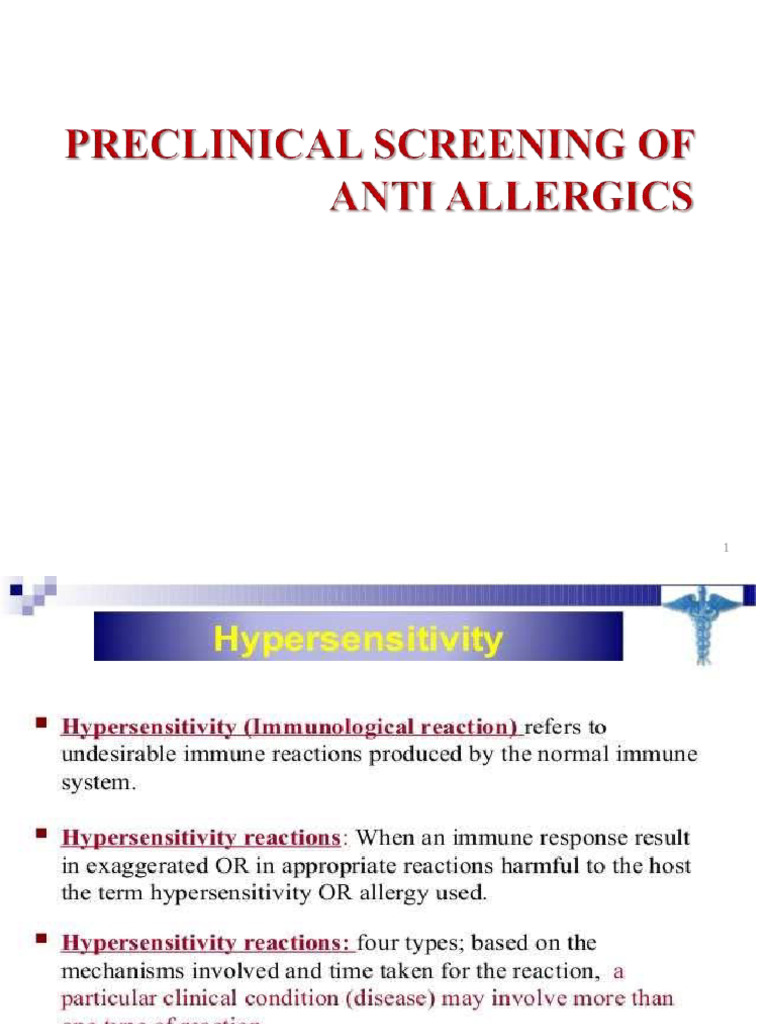 Screening of Antiallergics | PDF | Allergy | Immunology