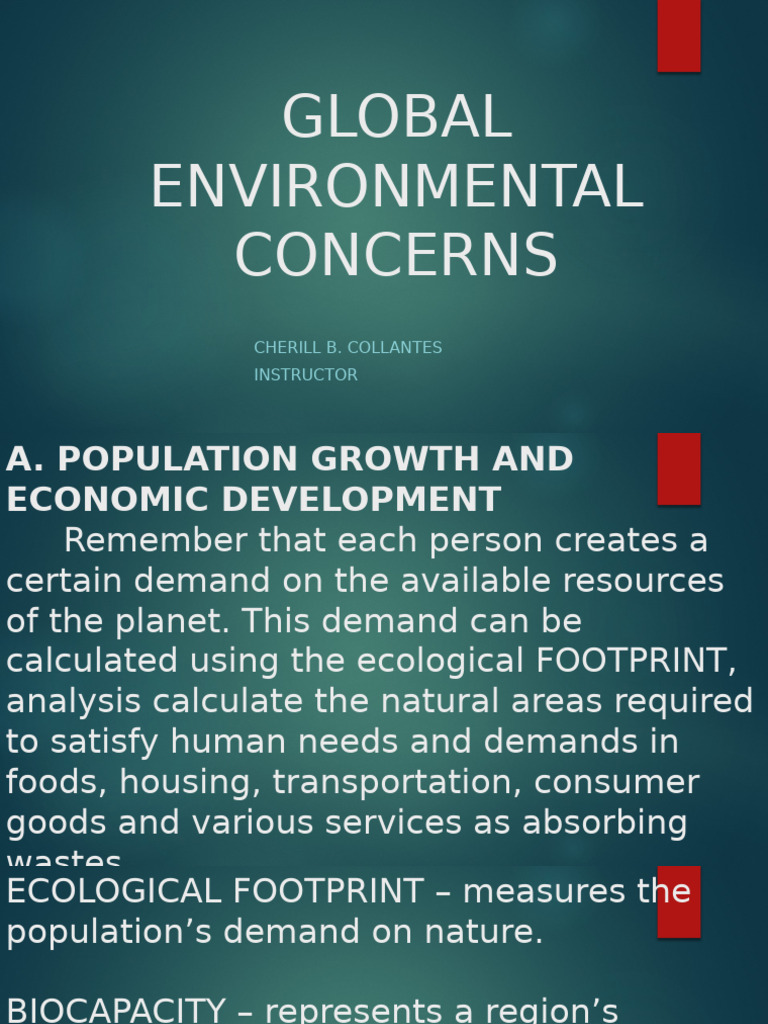 Global Environmental Challenges Explained | PDF | Sustainability ...