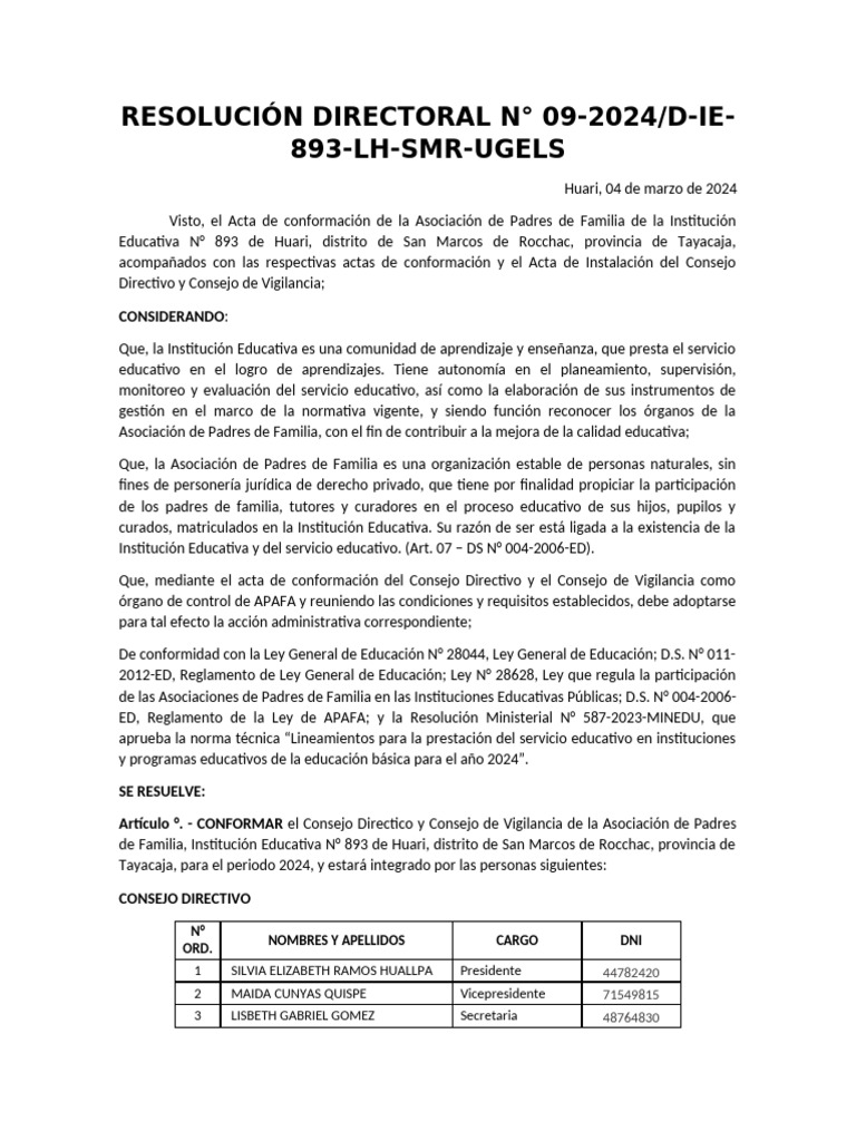 Modelo RD (Apafa) | PDF | Institución | Justicia