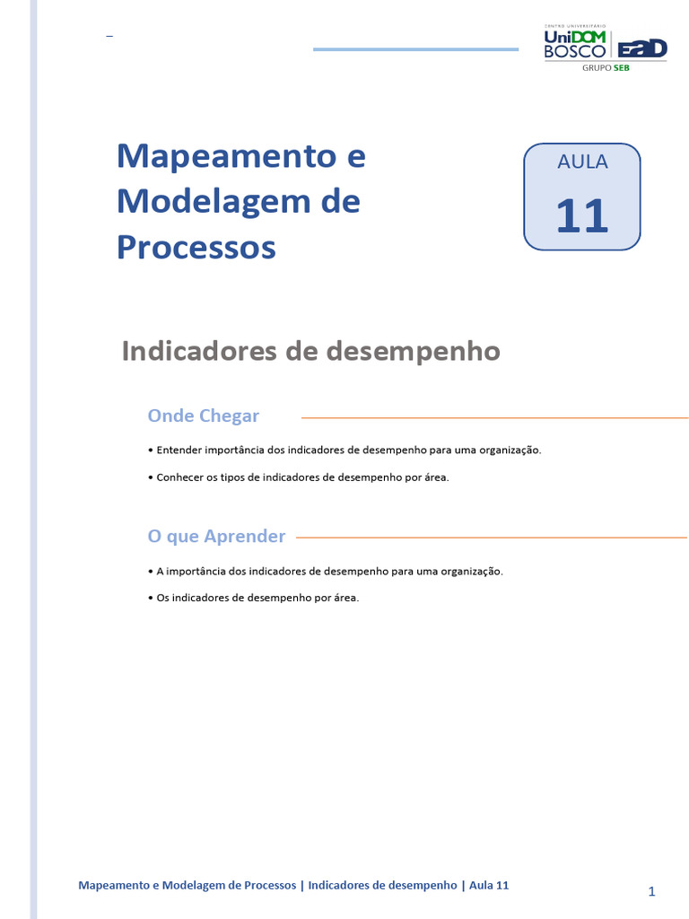 Aula 11 - Mapeamento e Modelagem de Processos | PDF | Despesa | Business