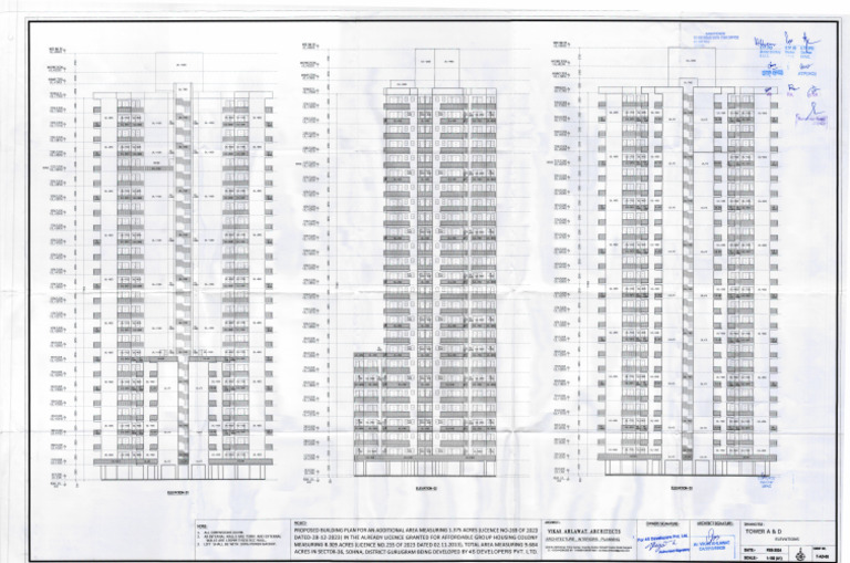 Tower-A & D Elevations | PDF