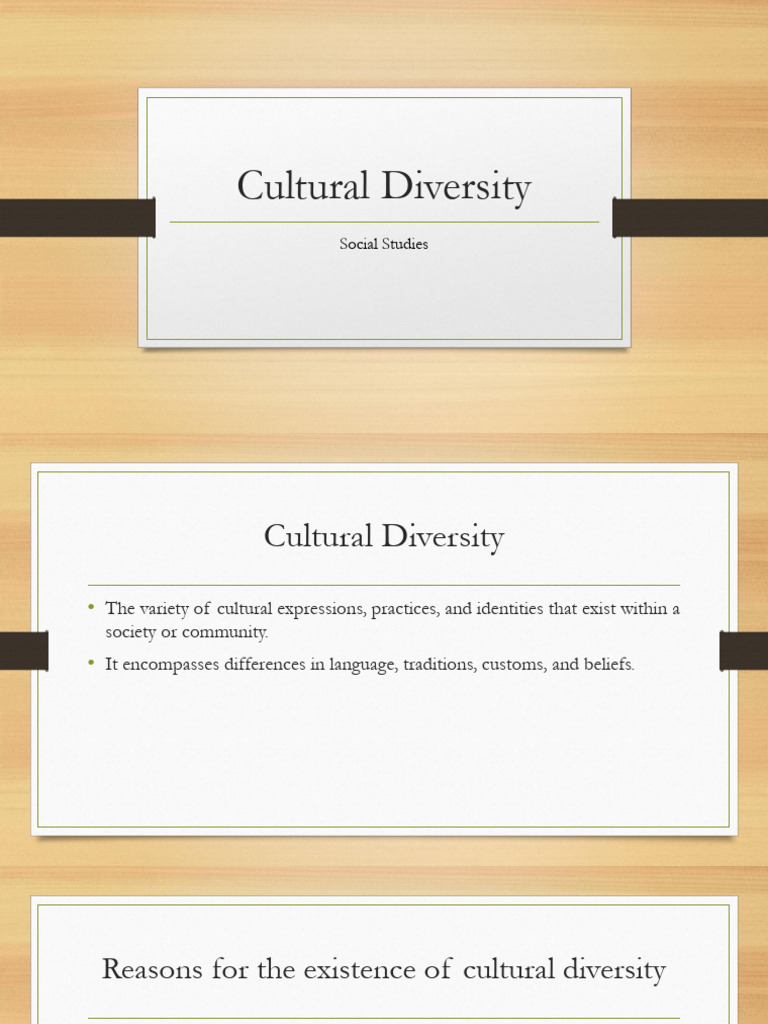 Cultural Diversity | PDF
