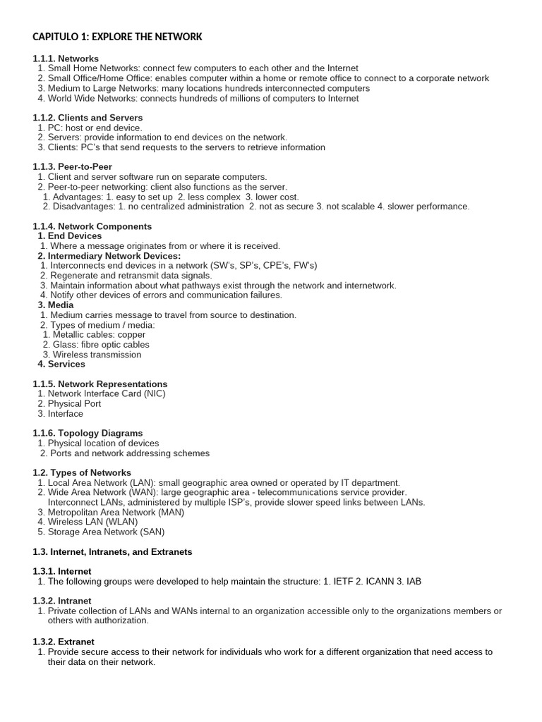Modulo 1 - Capitulo 1 | PDF | Computer Network | Internet Access