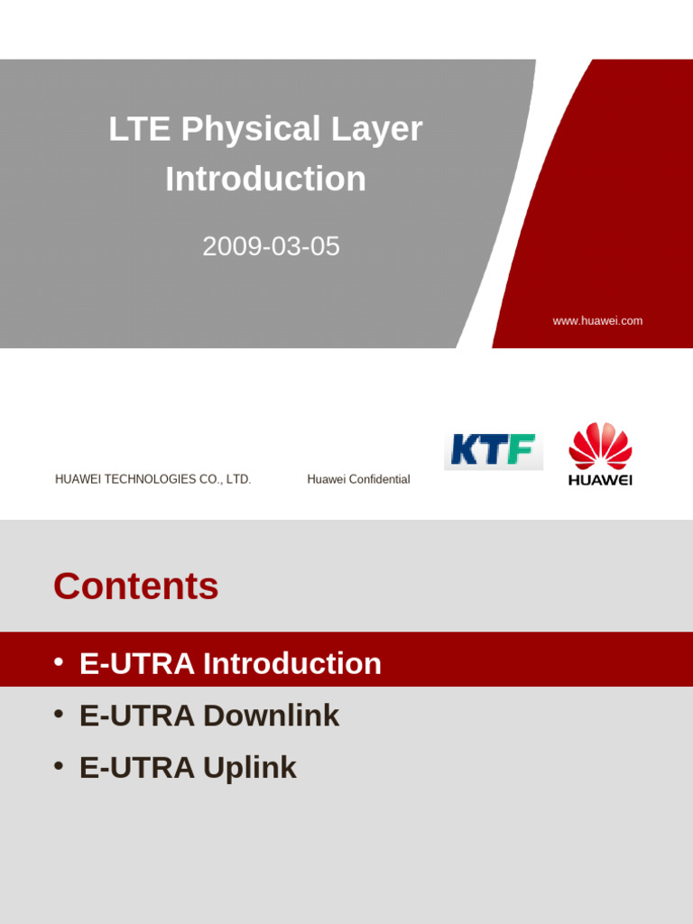 LTE Part 2 - LTE Physical Layer Introduction | PDF | Electronics | Radio Resource Management