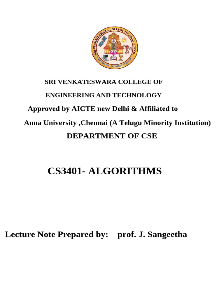 Algorithms Notes Pdf Applied Mathematics Computer Programming