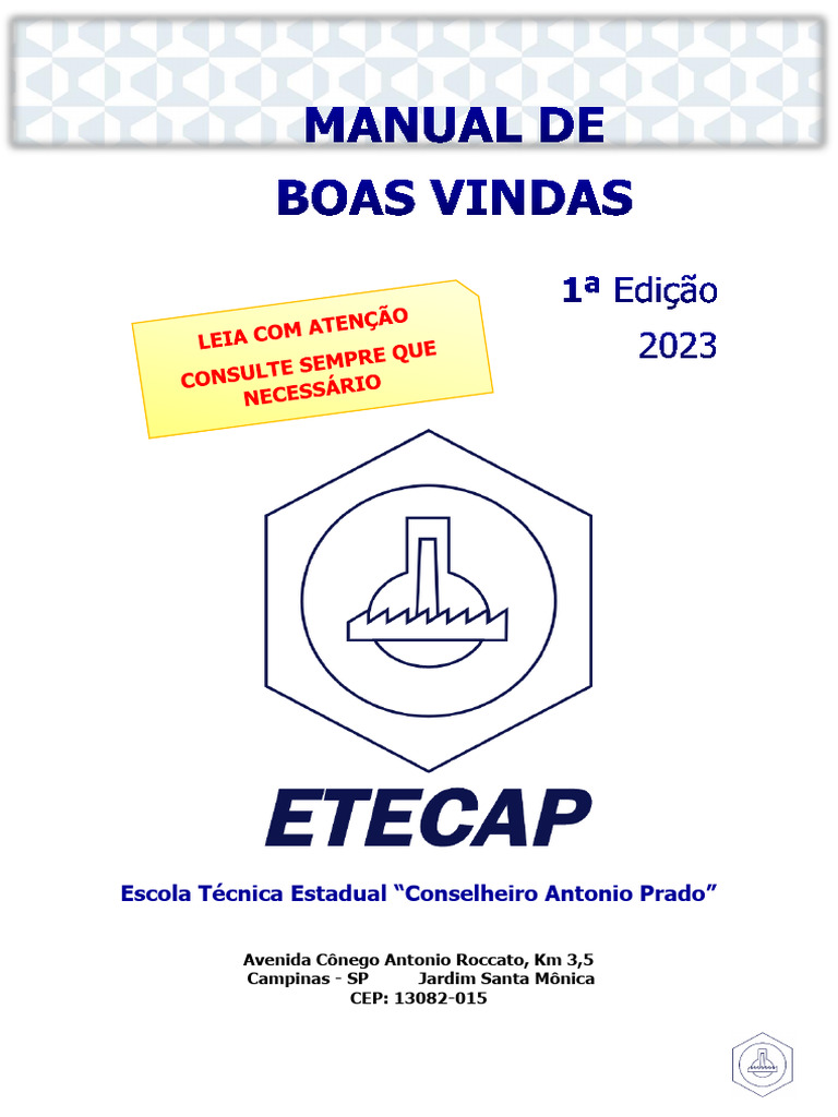 Manual Do Aluno Jan 23 - Etecap Campinas | PDF | Educação à distância ...