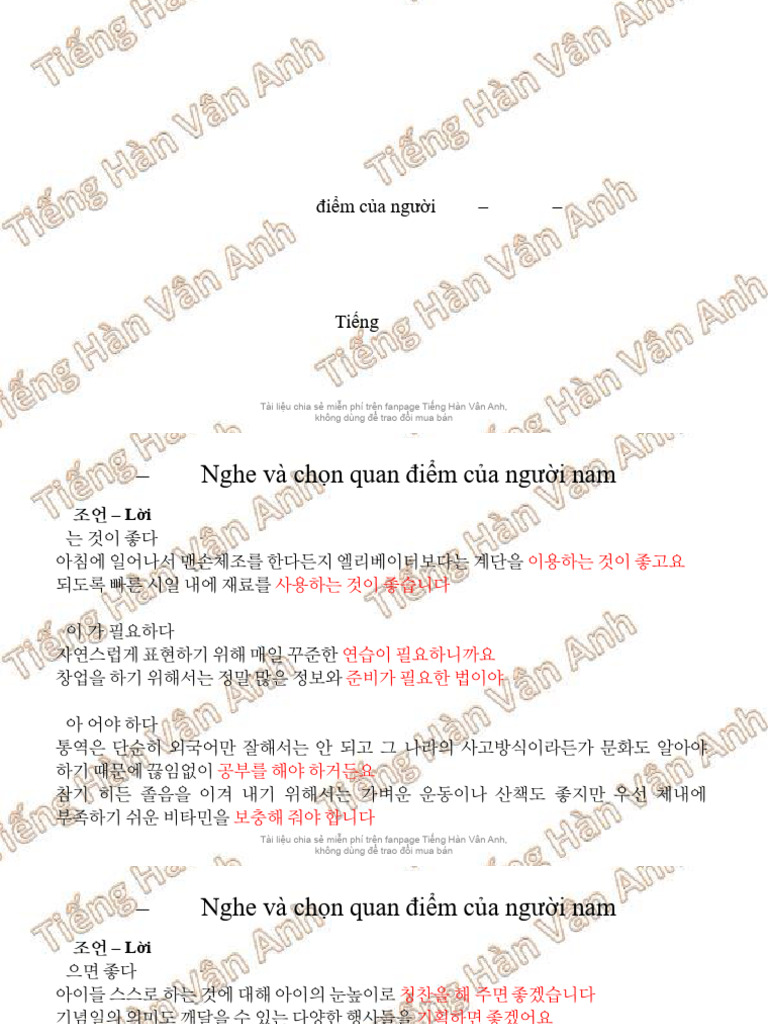 Topik Nghe - Cau 17 - 22 | PDF