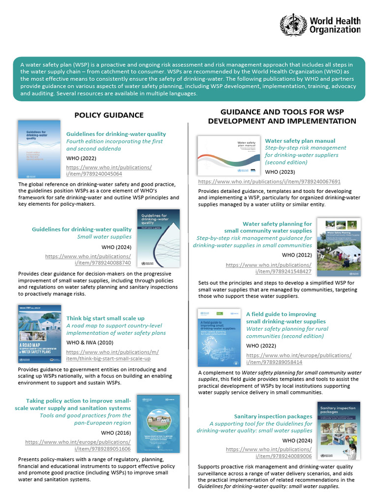 Revised Wsp Roadmap 23sept2024 | PDF | Drinking Water | Wash