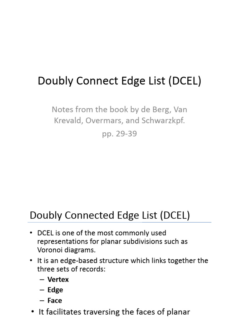 Dobule Connected Edge List | PDF | Theoretical Computer Science ...