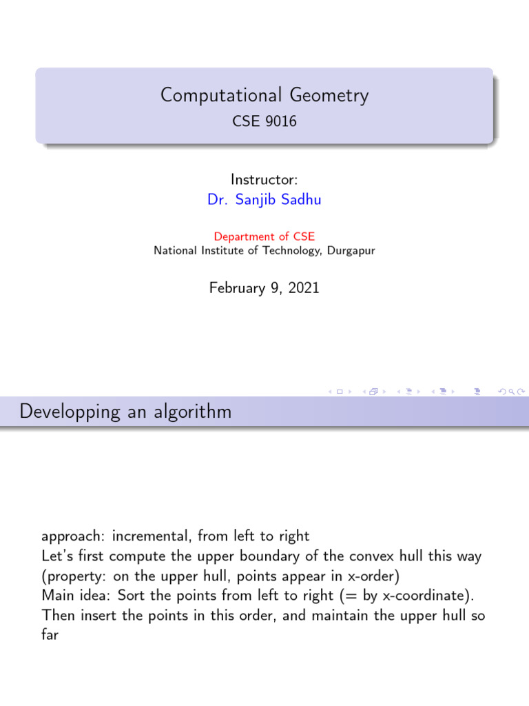 Convex Hull | PDF | Time Complexity | Computing