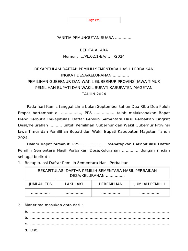 06.a. Draft BA DPSHP PPS | PDF