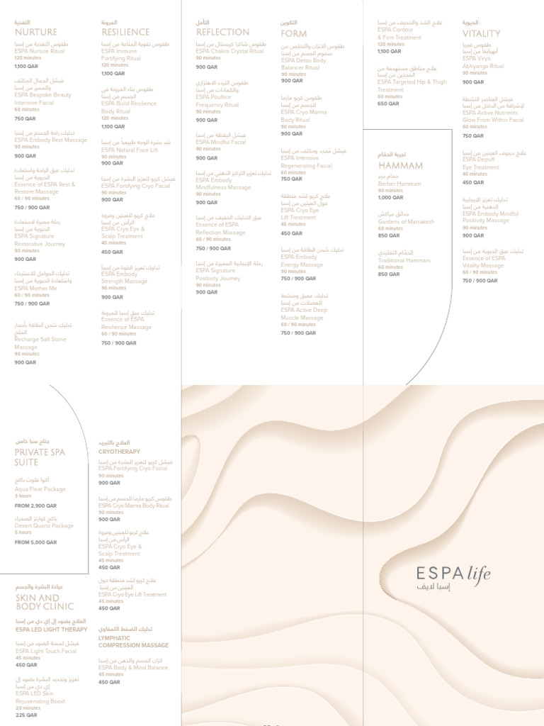Treatment Menu-Price List | PDF