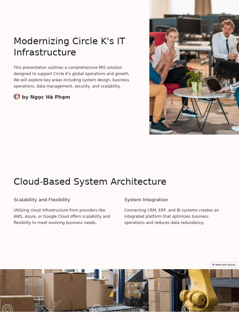 Modernizing Circle Ks IT Infrastructure | PDF | Computer Security ...