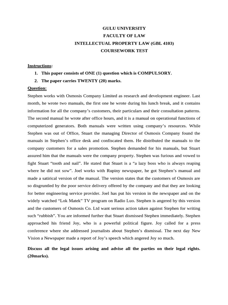 IP Test 2024 | PDF