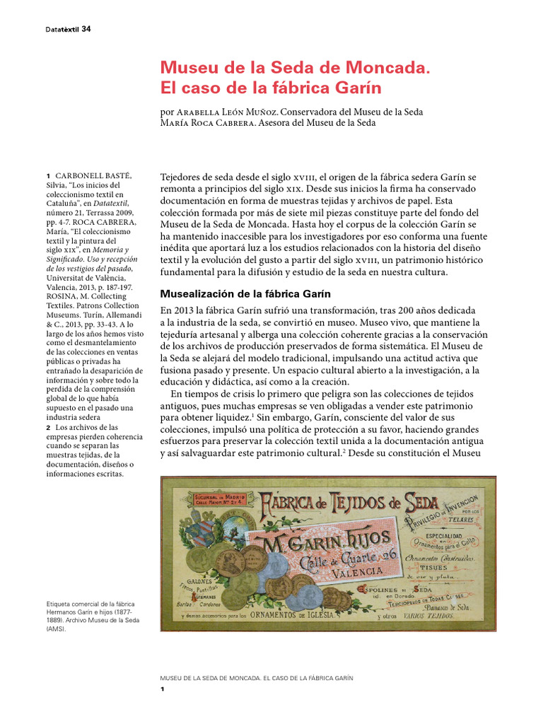 Museo de La Seda de Moncada. María Roca | PDF | Museo | Telar